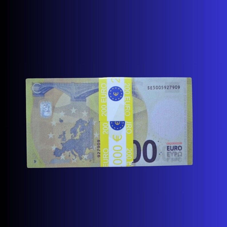 Prop Money Realistic 200 Euro for Videos and Photos Prop Party Money A1 ...