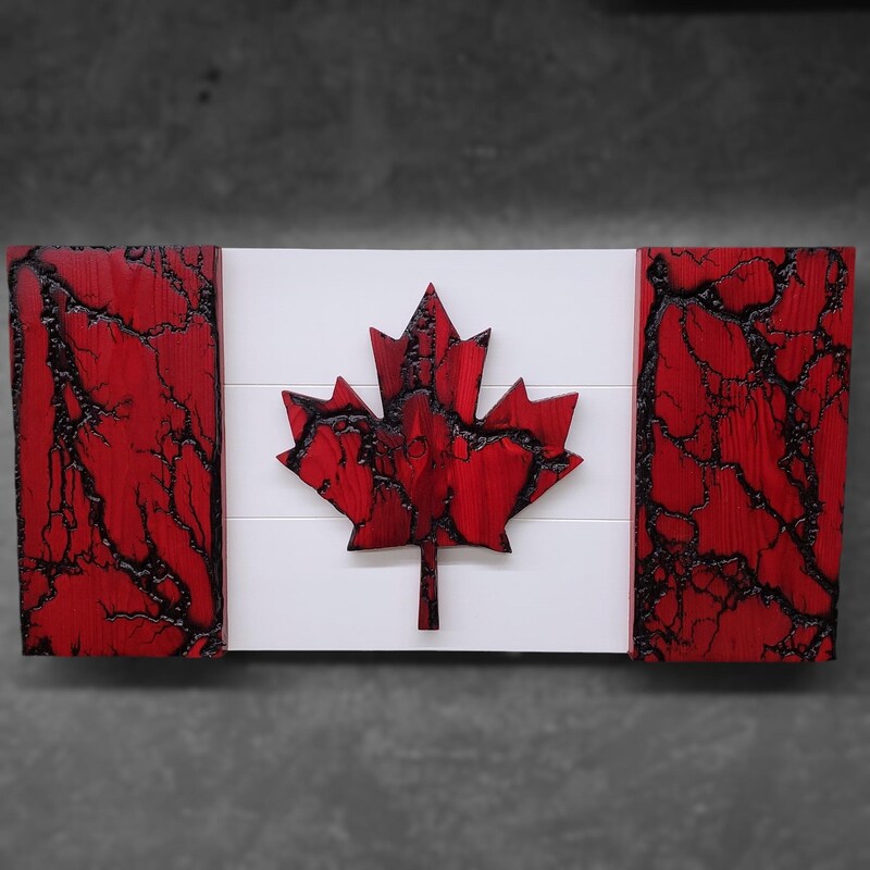 Wooden Canadian Flag - Etsy Canada