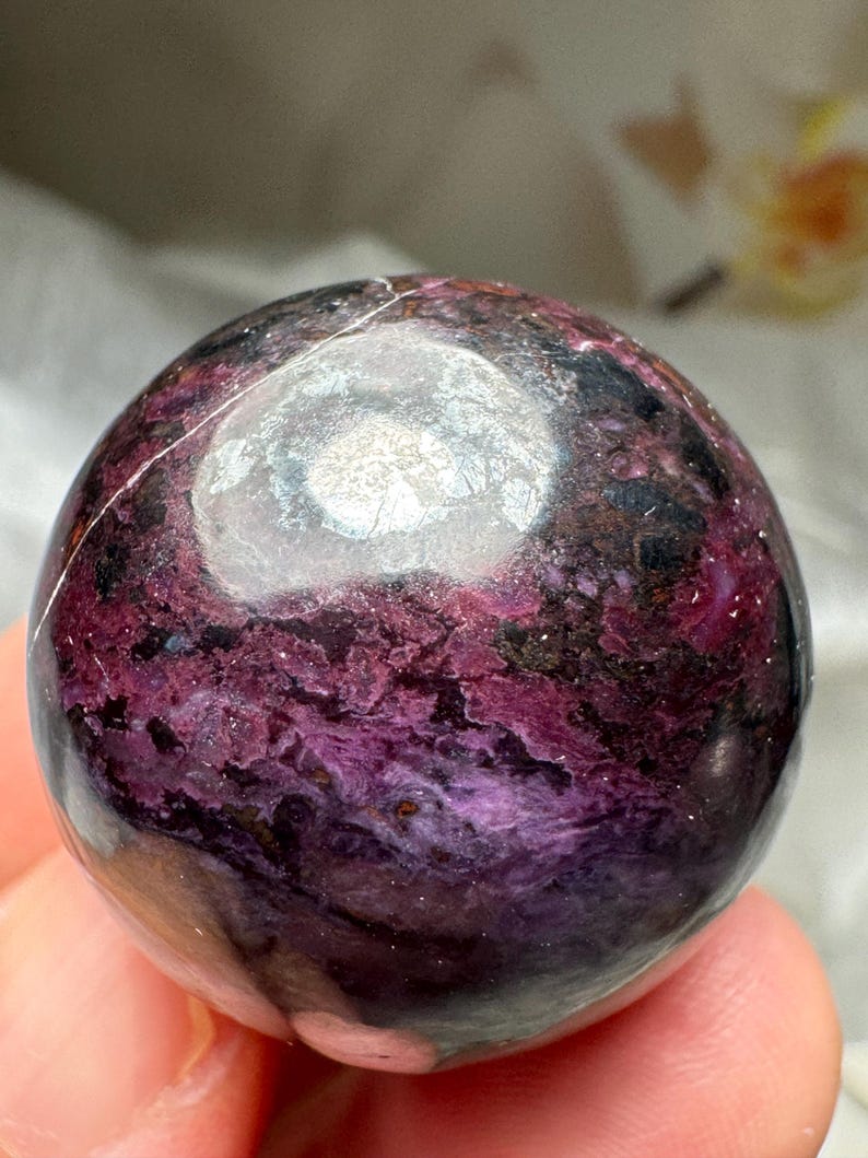 Sugilite , Rare Sugilite , Sugilite Sphere , Beautiful Sugilite Sphere ...