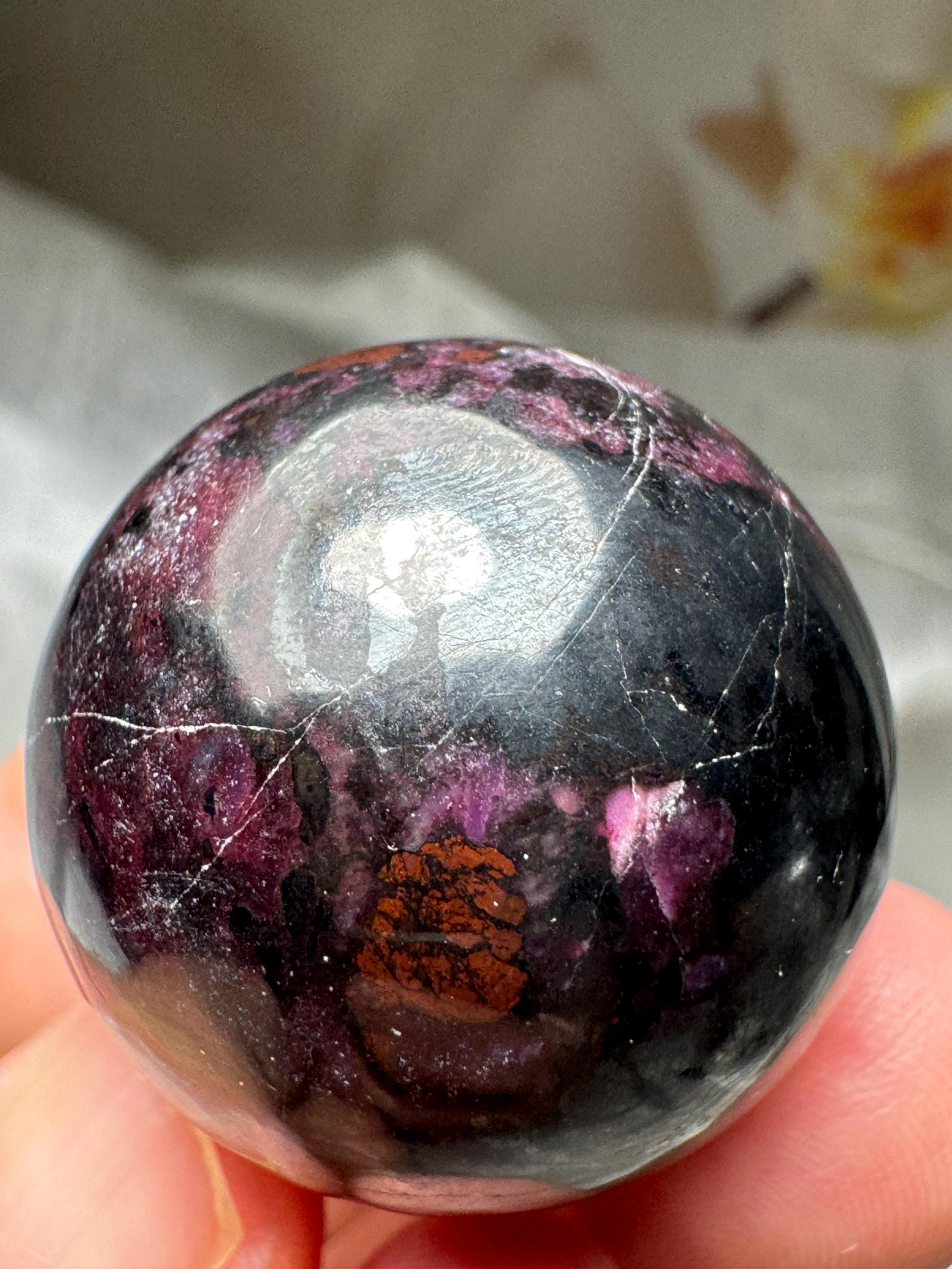 Sugilite , Rare Sugilite , Sugilite Sphere , Beautiful Sugilite Sphere ...