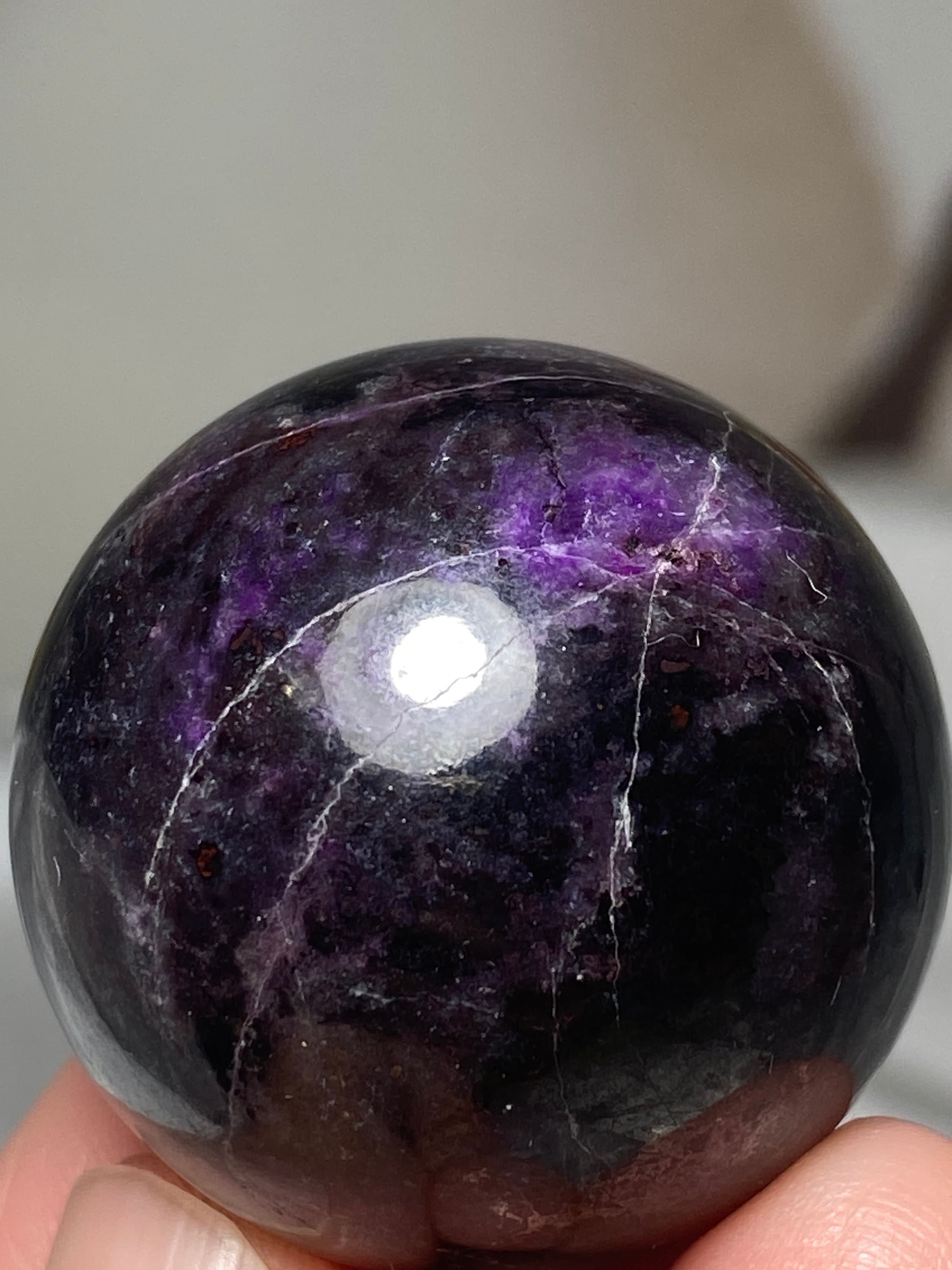 Sugilite , Rare Sugilite , Mini Sugilite Sphere , Sugilite Crystal ...