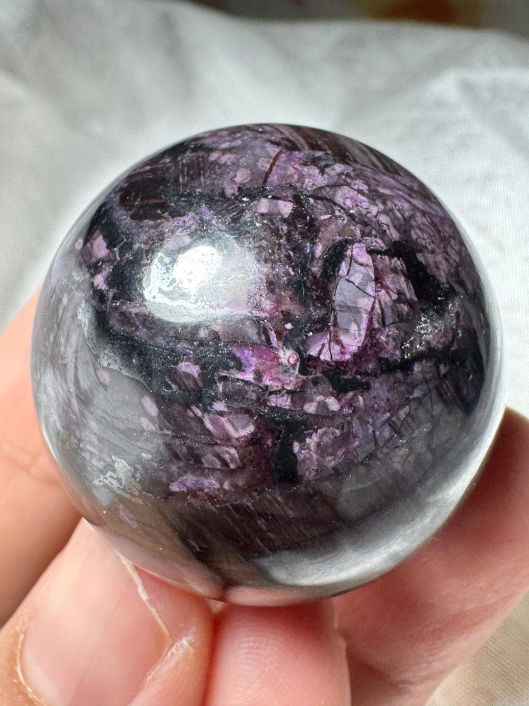 Sugilite Sphere , Wesselite Sugilite - Etsy