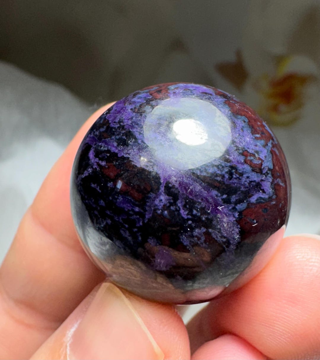 Sugilite , Rare Sugilite , Sugilite Sphere , Beautiful Sugilite Sphere ...