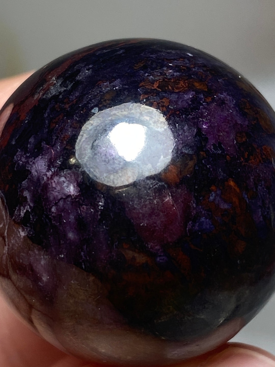 Sugilite , Sugilite Sphere , Sugilite Mini Pocket Sphere , Natural ...