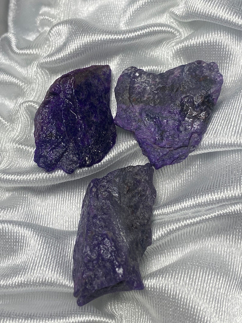 Sugilite , Natural Sugilite , Gorgeous Sugilite, 3PCS Sugilites ...