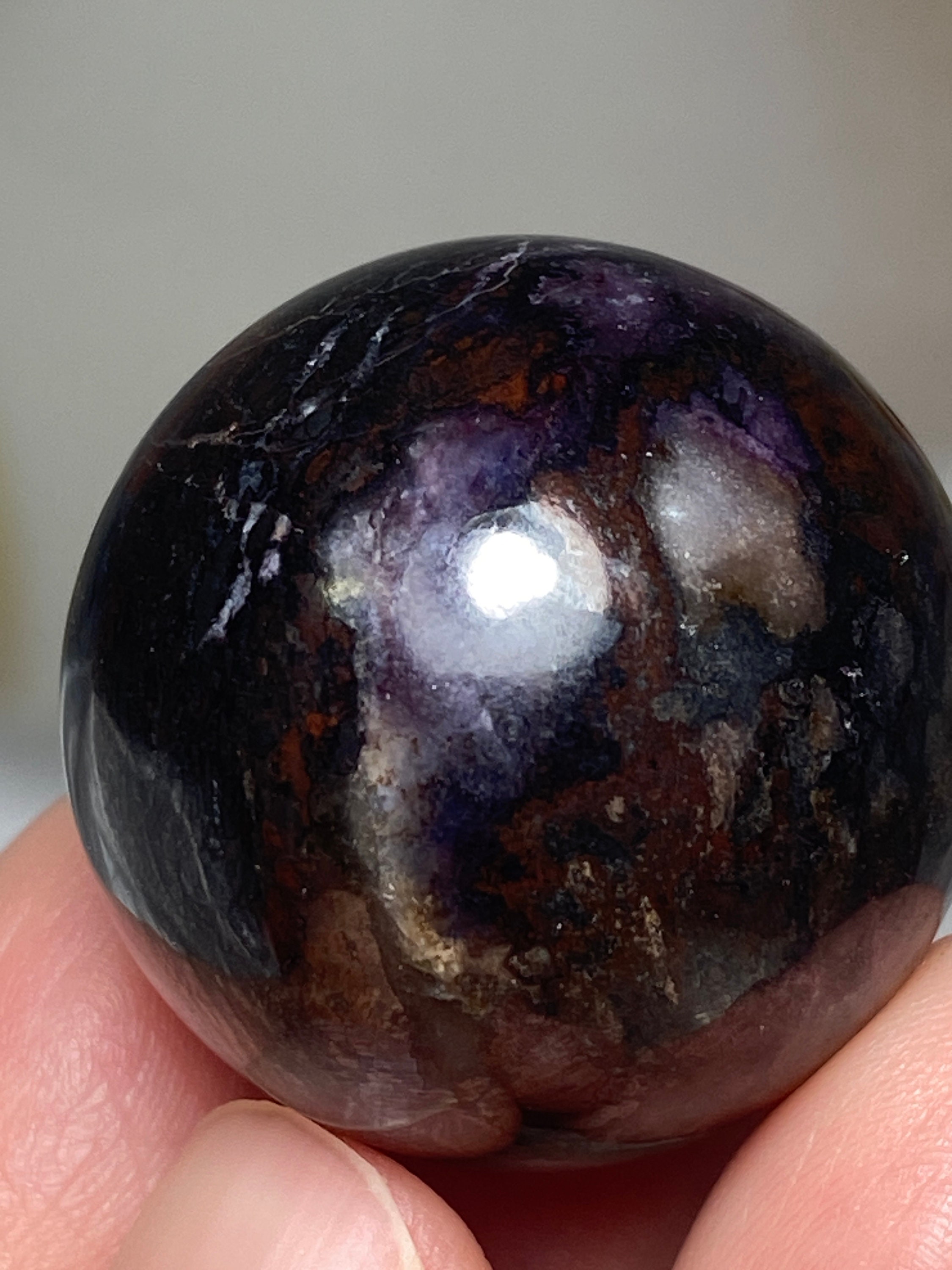 Sugilite , Sugilite Sphere , Sugilite Mini Pocket Sphere , Natural ...