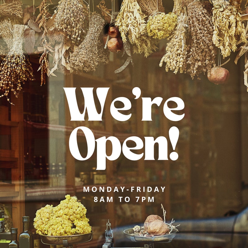 Come in We Are Open Sign - Etsy