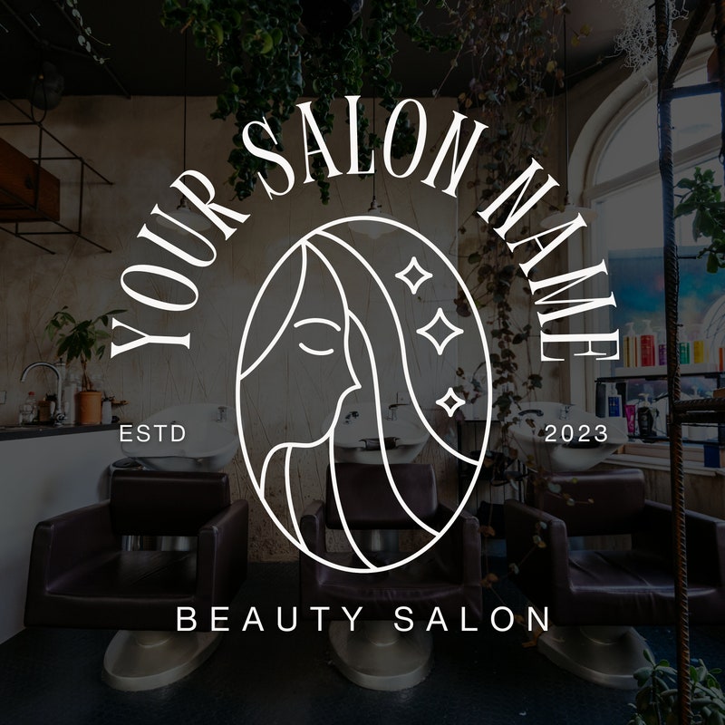 Salon Window Decal - Etsy