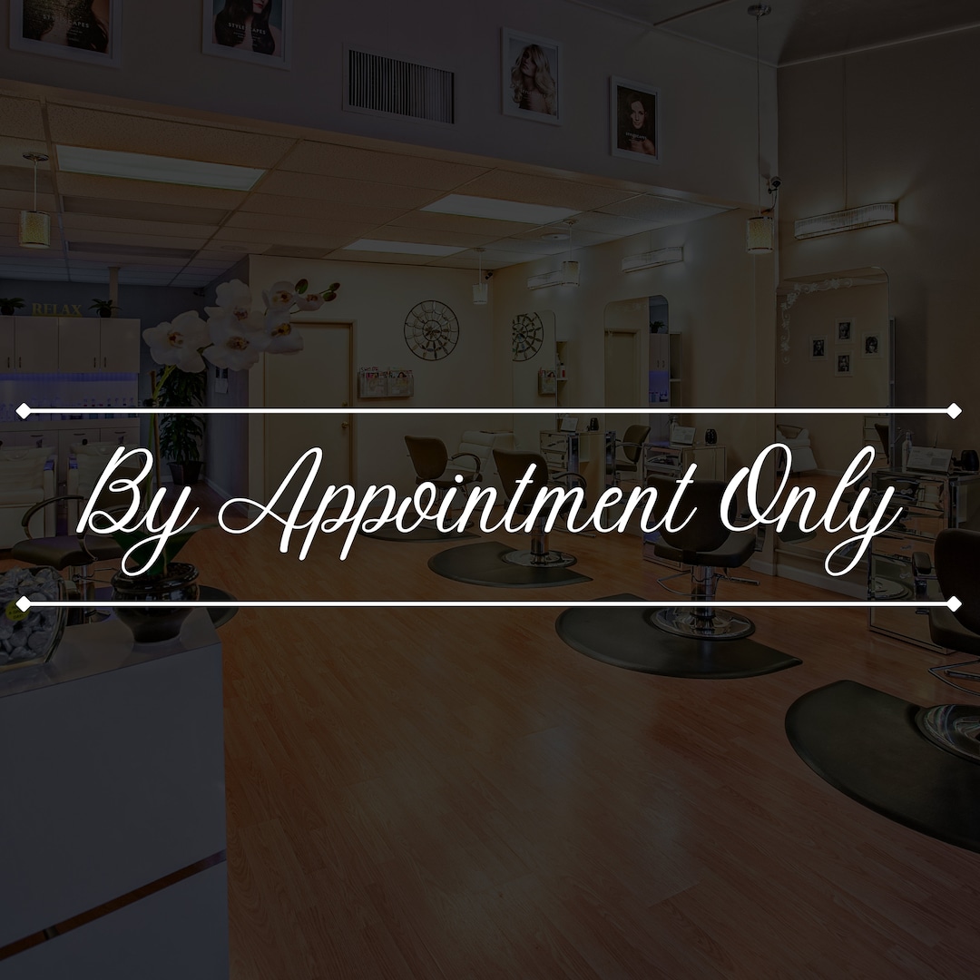 By Appointment Only Decal | Customizable Size, Font, and Color - Custom ...