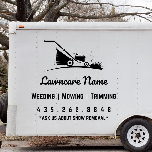Landscaping Trailer Decal - Etsy