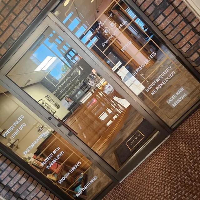 Customizable Window Decal | Your Business Logo, Tagline, Info, Website ...