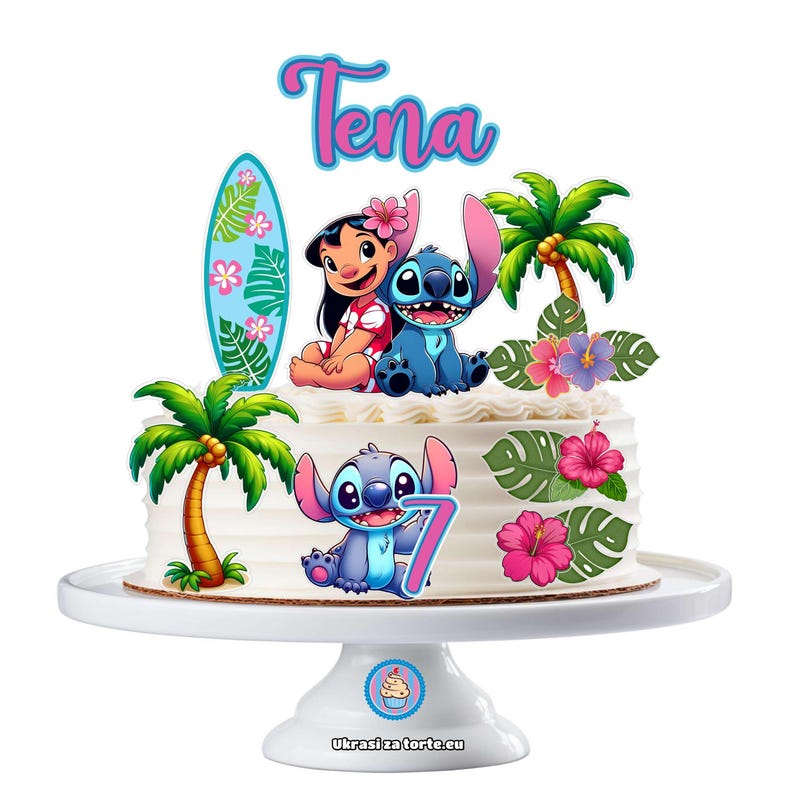 Cake Topper Stitch Edible - Etsy