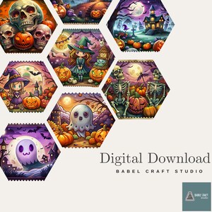 Printable Halloween Stamps, Halloween Letters and Invitations , Horror ...