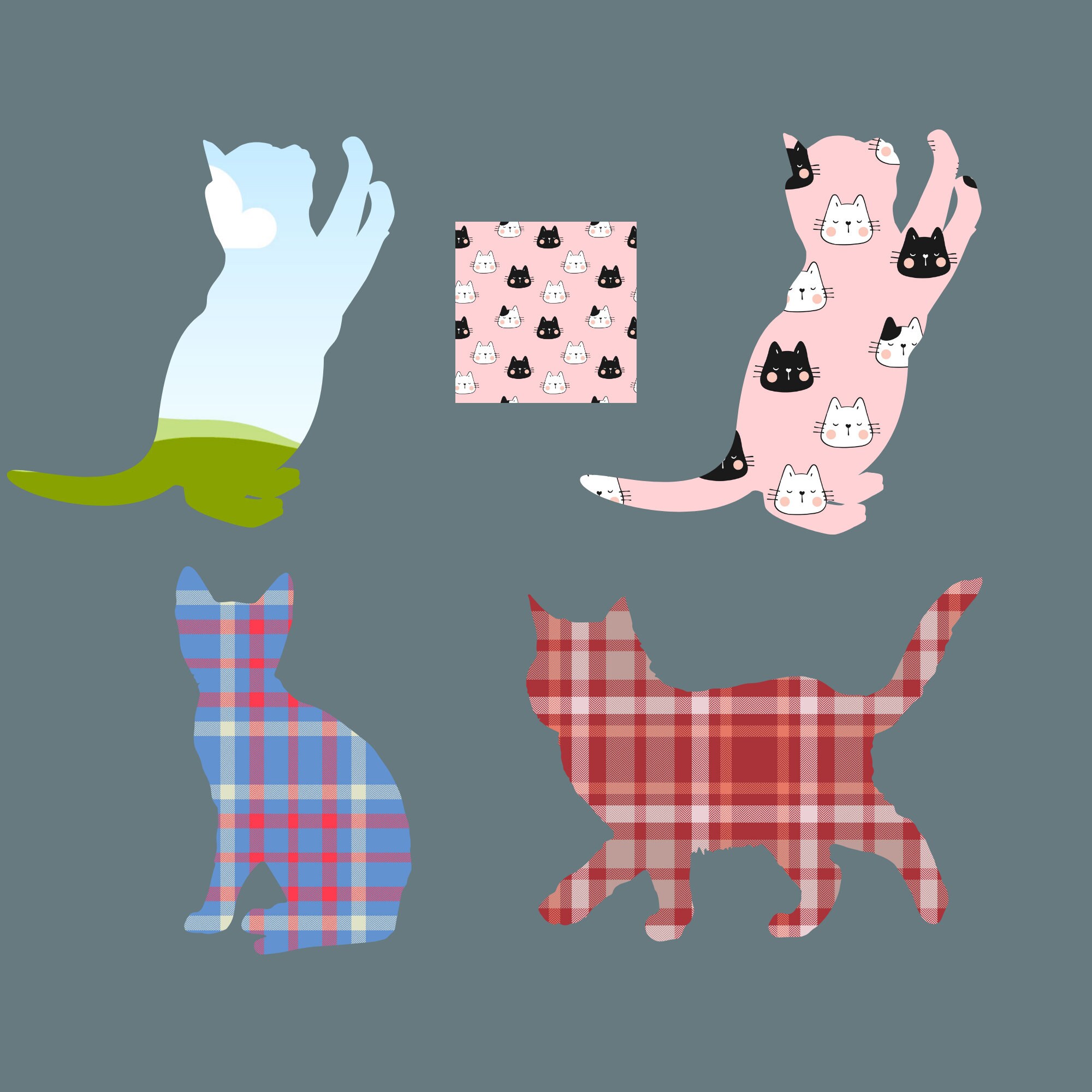 Canva Cat Frame Template Bundle: Editable Sublimation Design (PDF ...