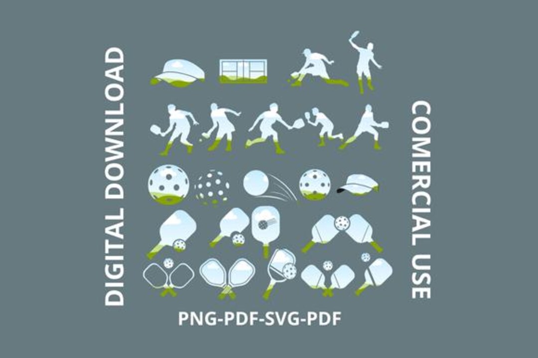 Pickleball Canva Frame Bundle Pickle Frame PDF, Canva Pickle Template ...