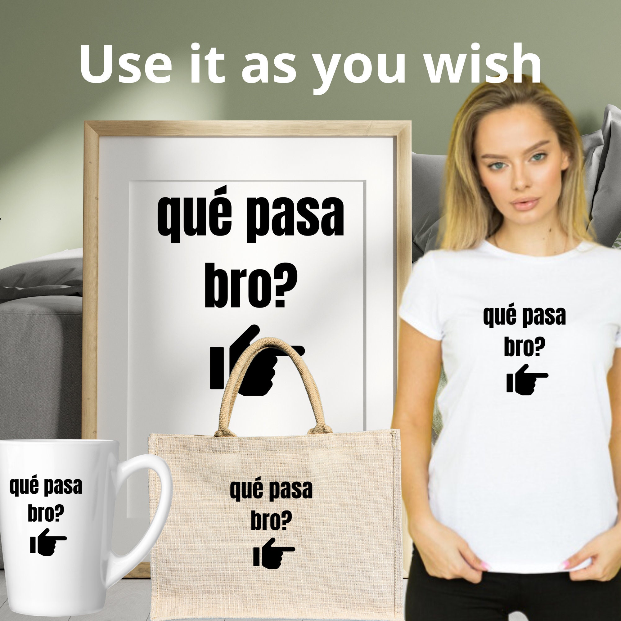 Funny Que Pasa Bro Tshirt Spanish Saying, Friends Tshirt PNG, Funny ...
