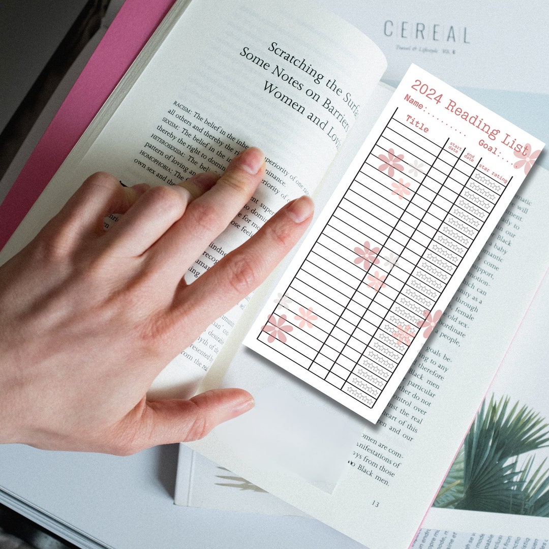 Printable Bookmarks Reading List Printable ,english and Spanish Reading ...