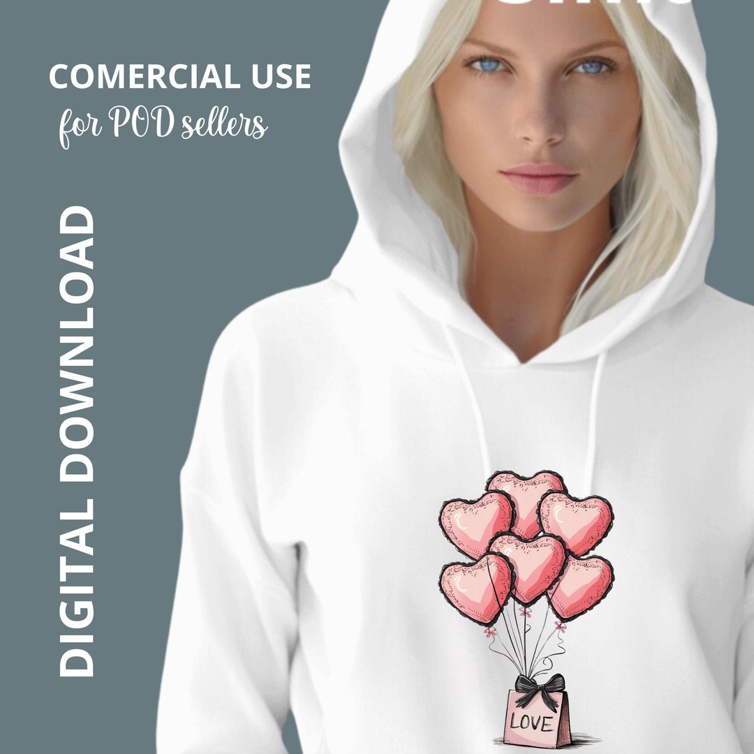 Love Balloons Png, Cute Pink Love Design PDF for Cards and Compositions ...