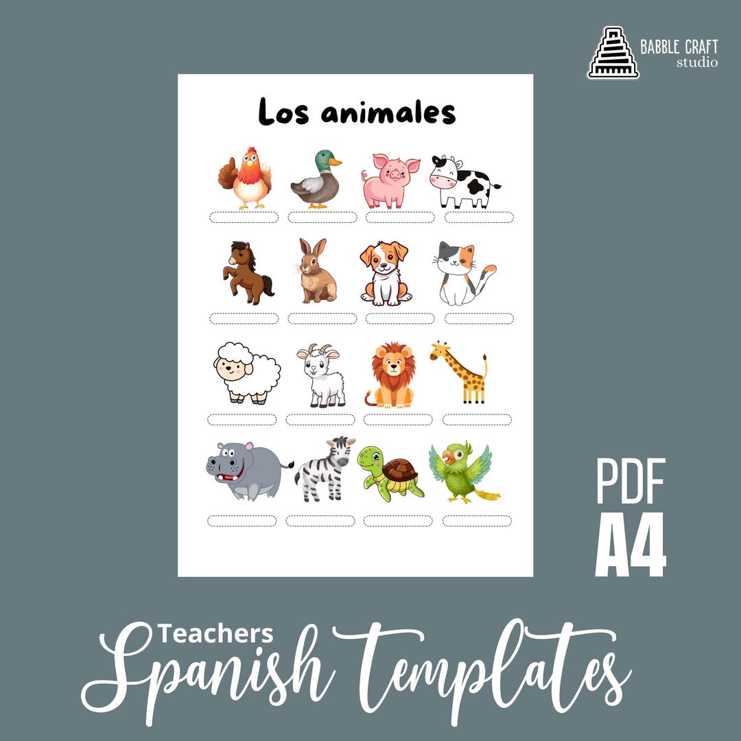 Spanish Learning Templates. Teachers Templates and Student Test. the ...