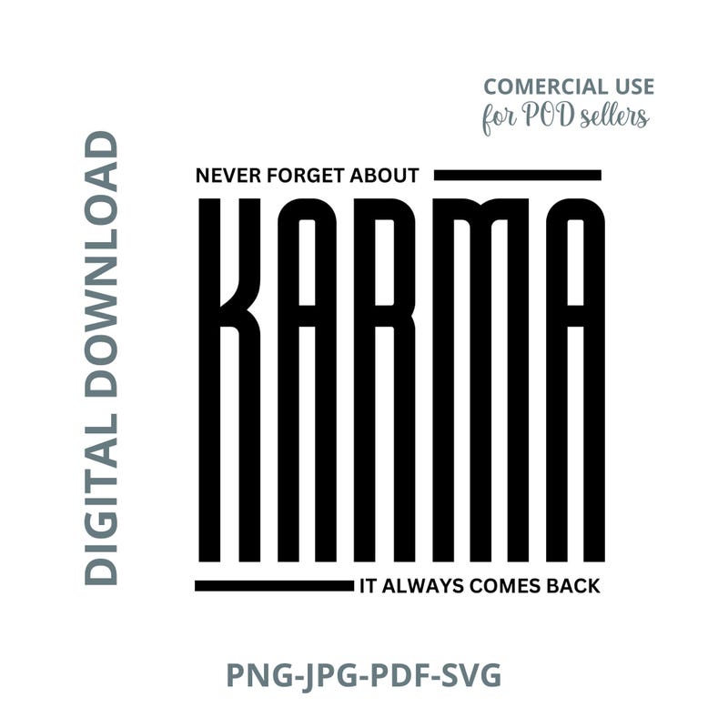 Karma Svg - Etsy