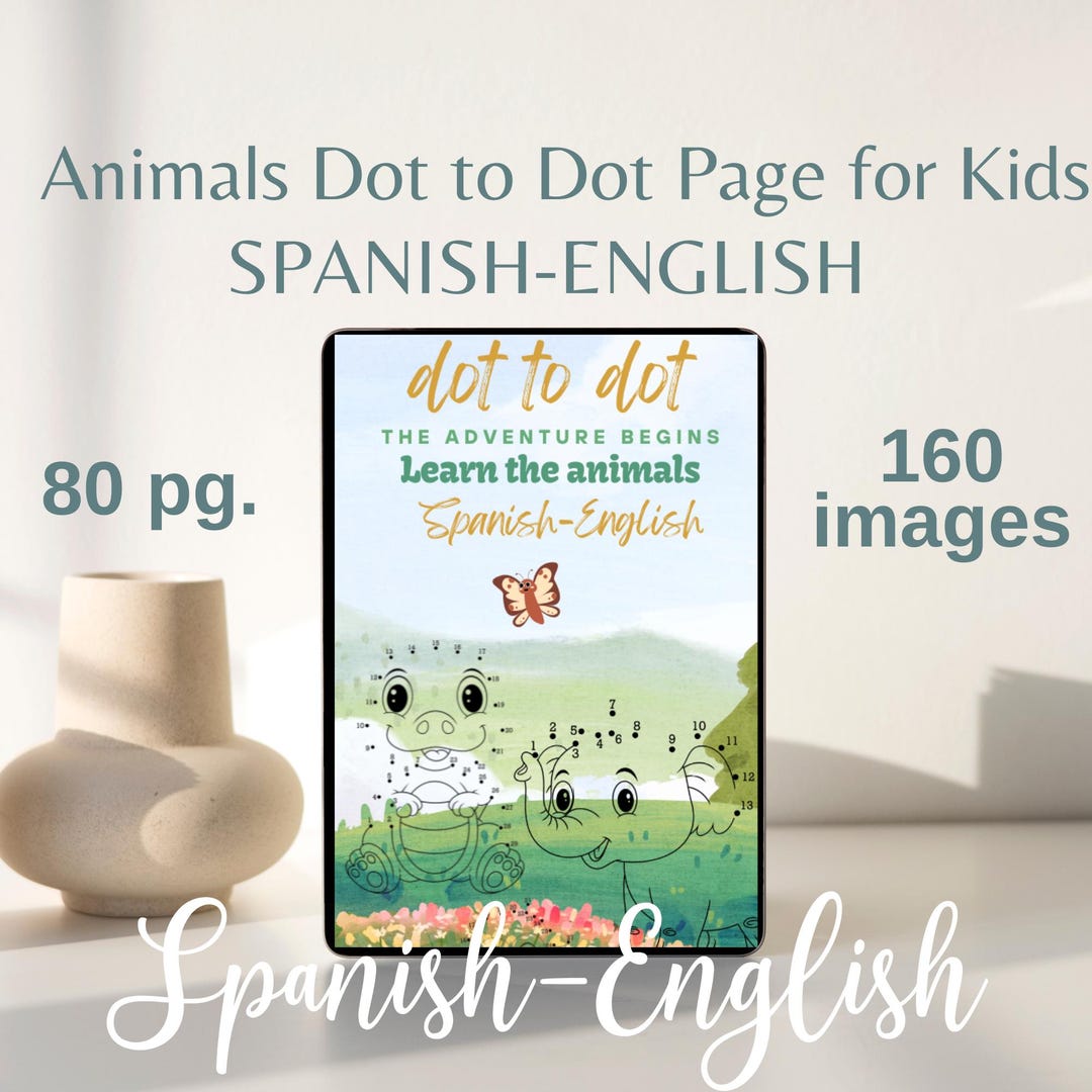 Spanish Language Learning Resources, Animals Dot to Dot Page for Kids ...
