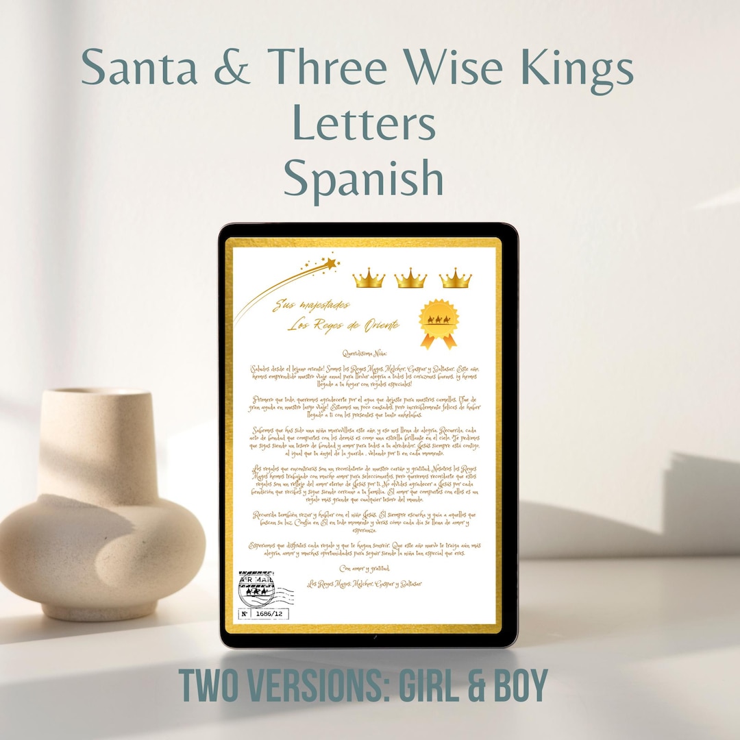 Spanish Official Three Kings Letter PDF, Letter From the Three Wise Men ...