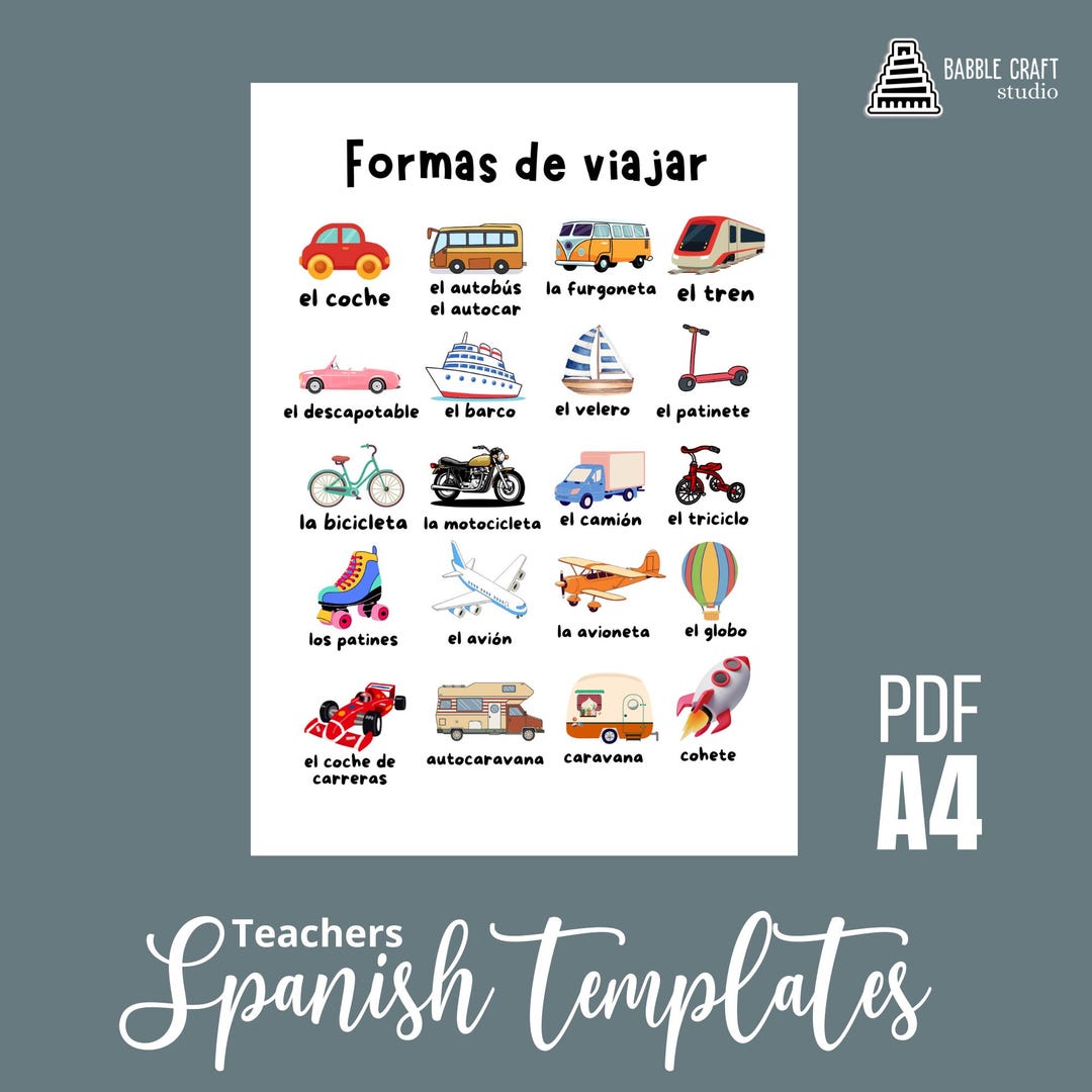 Spanish Learning Templates. Teachers Templates and Student Test. the ...
