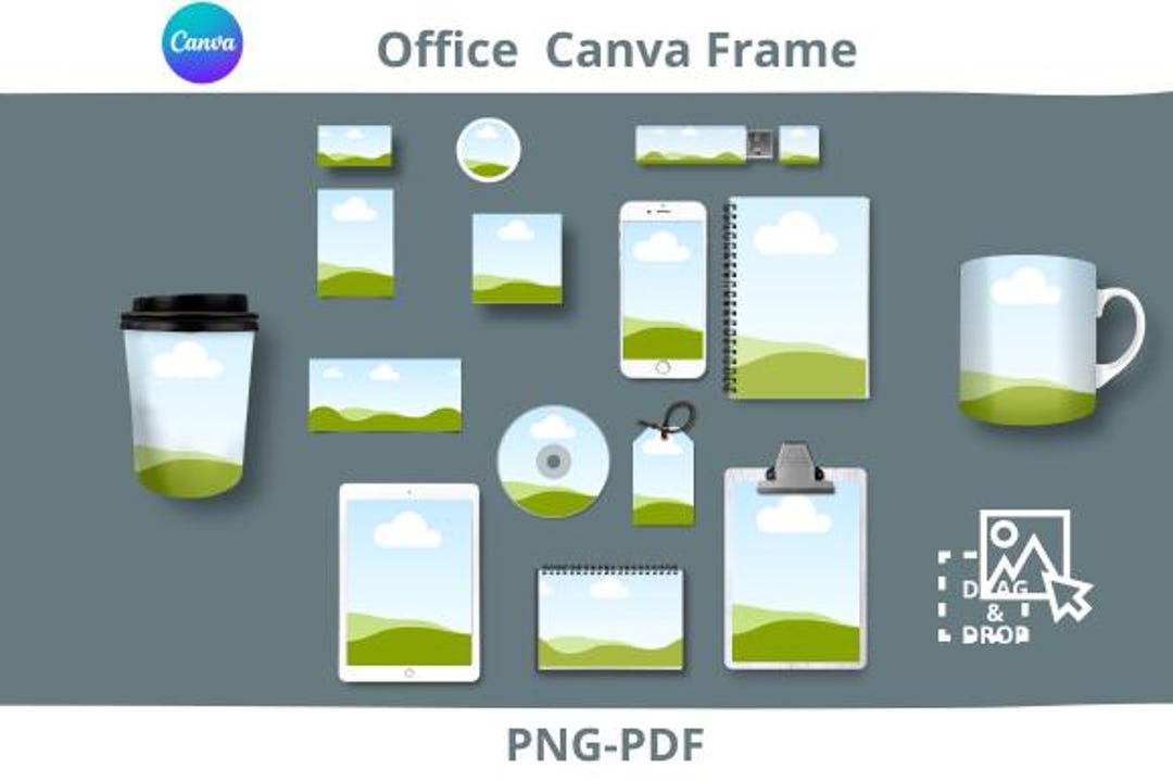 Canva Frame Mockup Bundle: Editable Office Templates (PDF) - Etsy