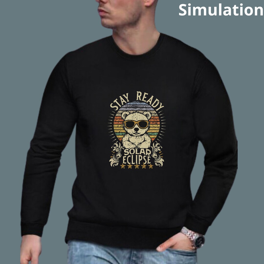 Printable Solar Eclipse Teddy Bear Svg Retro Vintage Style - Etsy Australia