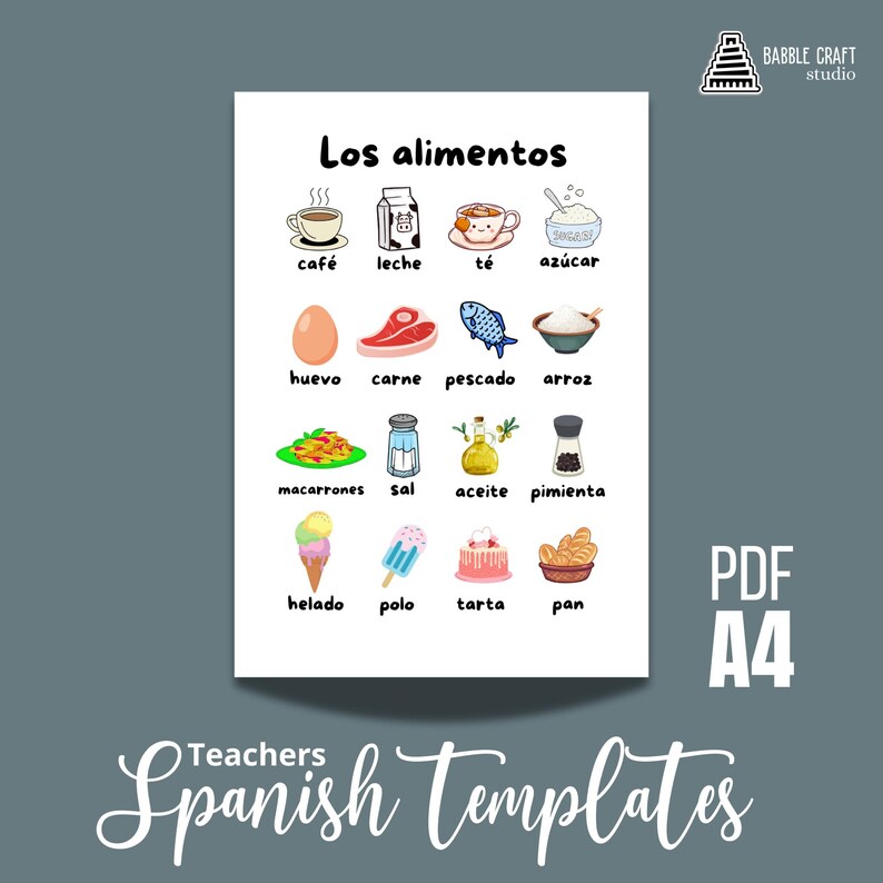Spanish Learning Templates. Teachers Templates and Student Test. the ...