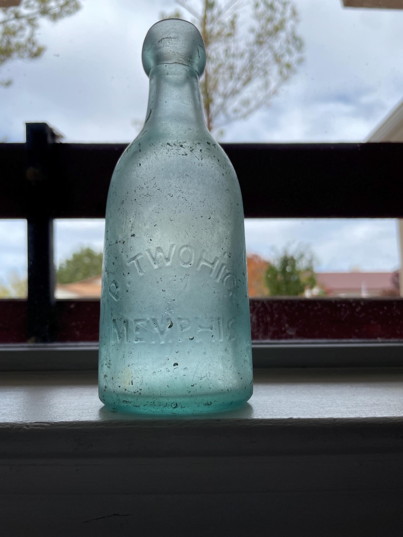 Antique 1800s P. Twohic From Memphis, Tennessee, Blob Top Bottle - Etsy