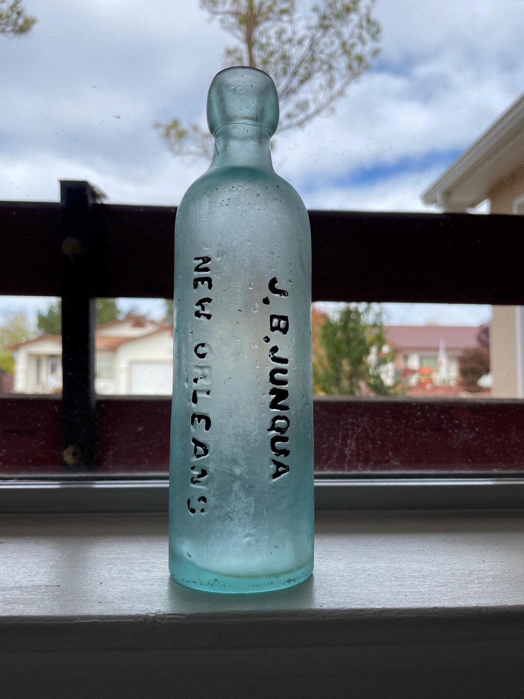 Rare Antique J.B. Junqua Blob Top Aqua Bottle From 1880-1900s - Etsy
