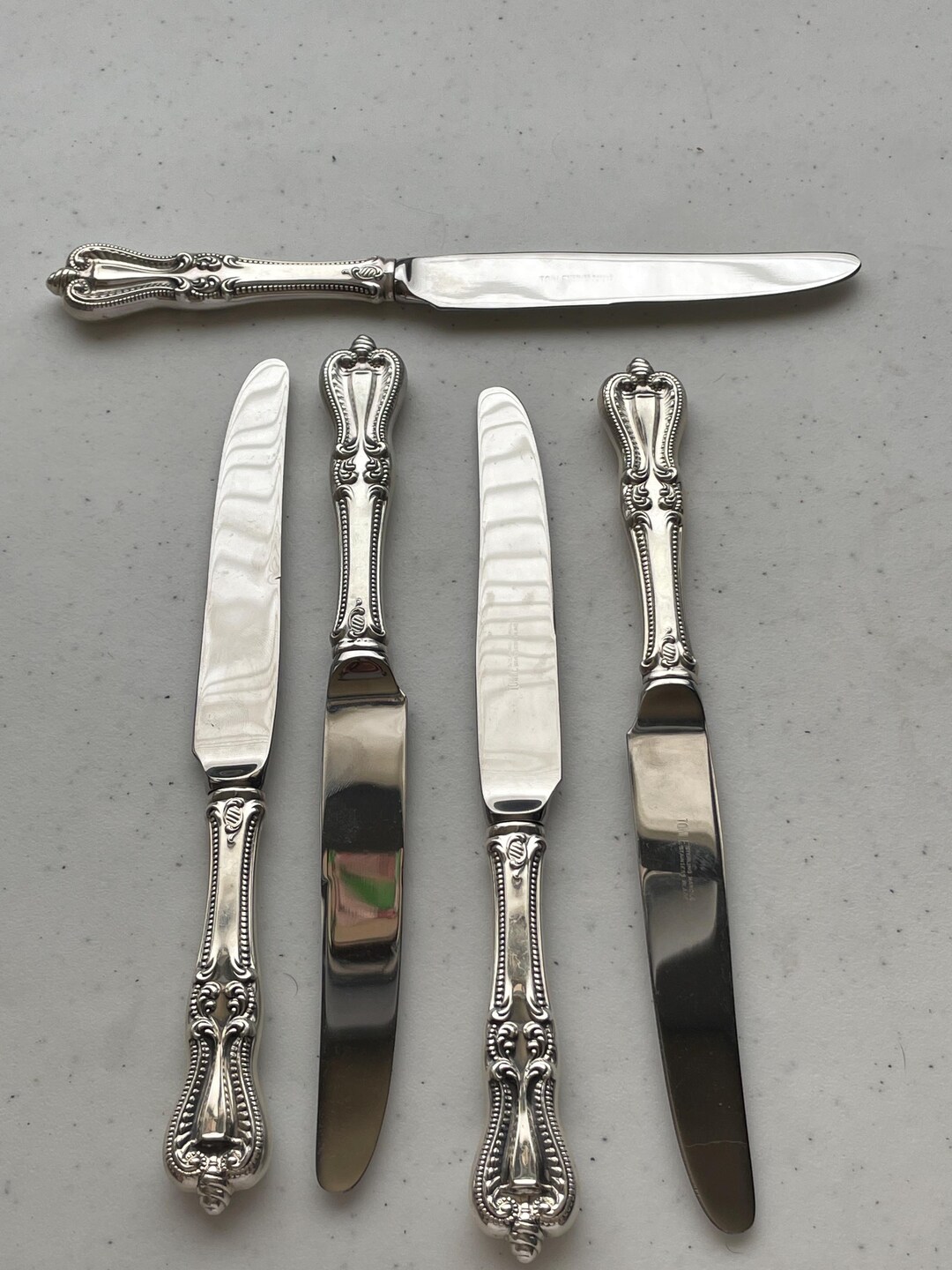 Antique TOWLE Sterling Handle Stainless Blade/knife Collonial Flatwear, 8 7/8” X 7/8”, 1 of 5 - Etsy