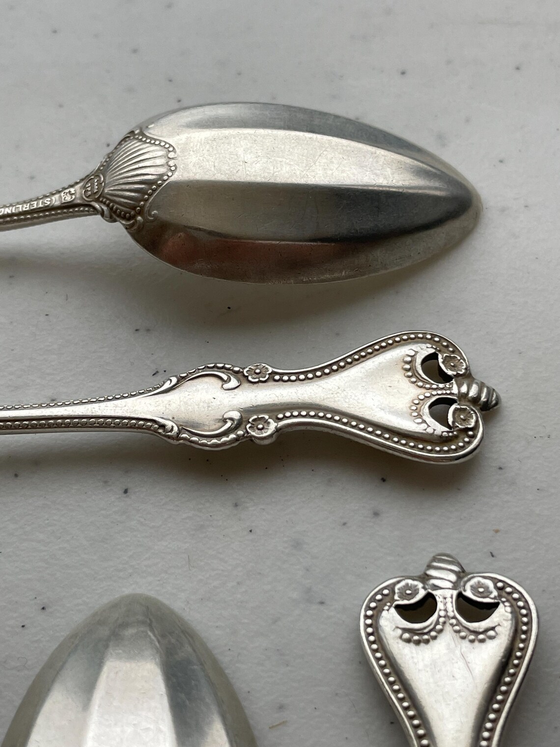 Antique TOWLE Sterling Silver 1895 5 O’clock Spoons Collonial Flatwear ...