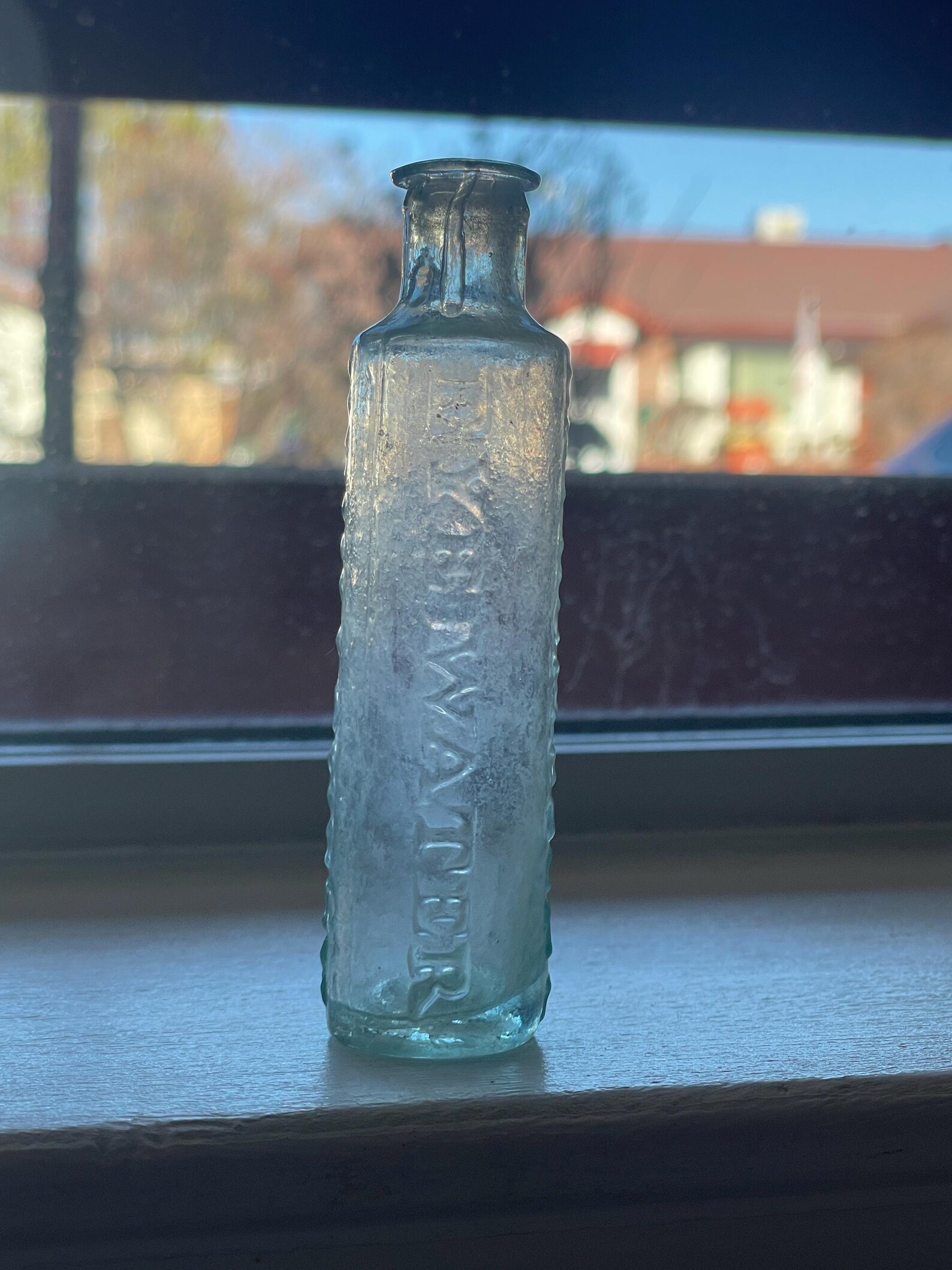 Antique 1840-50s Dr. Thompson’s “eye Water” Mini Aqua Glass Bottle From ...