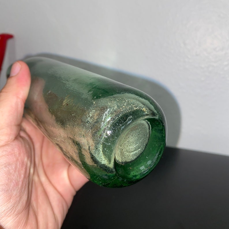 1875-1920 Blob Top Round Bottom Antique Soda/mineral Water Bottle With ...