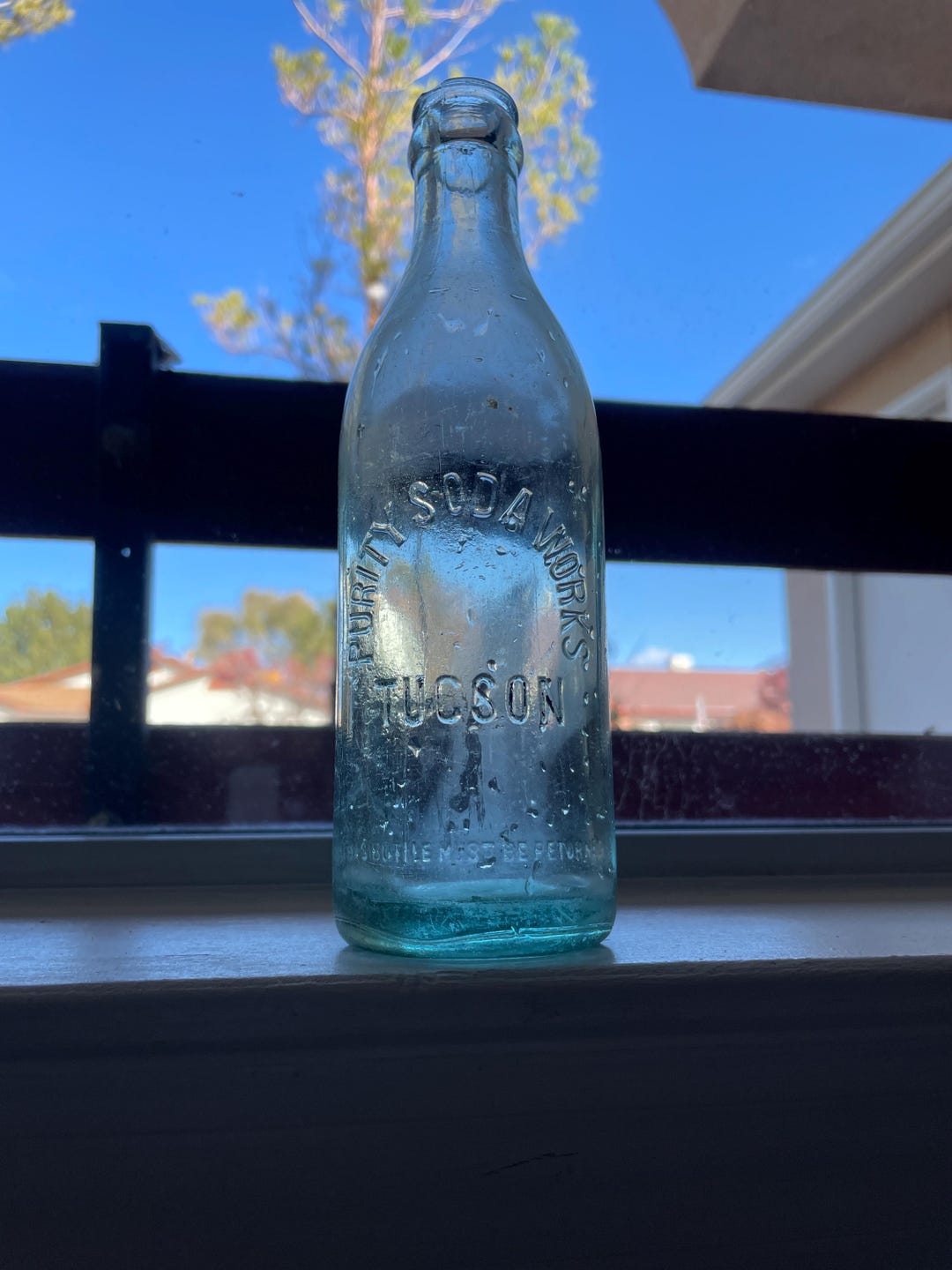 Rare Purity Soda Works Aqua Crown Top Bottle - Etsy