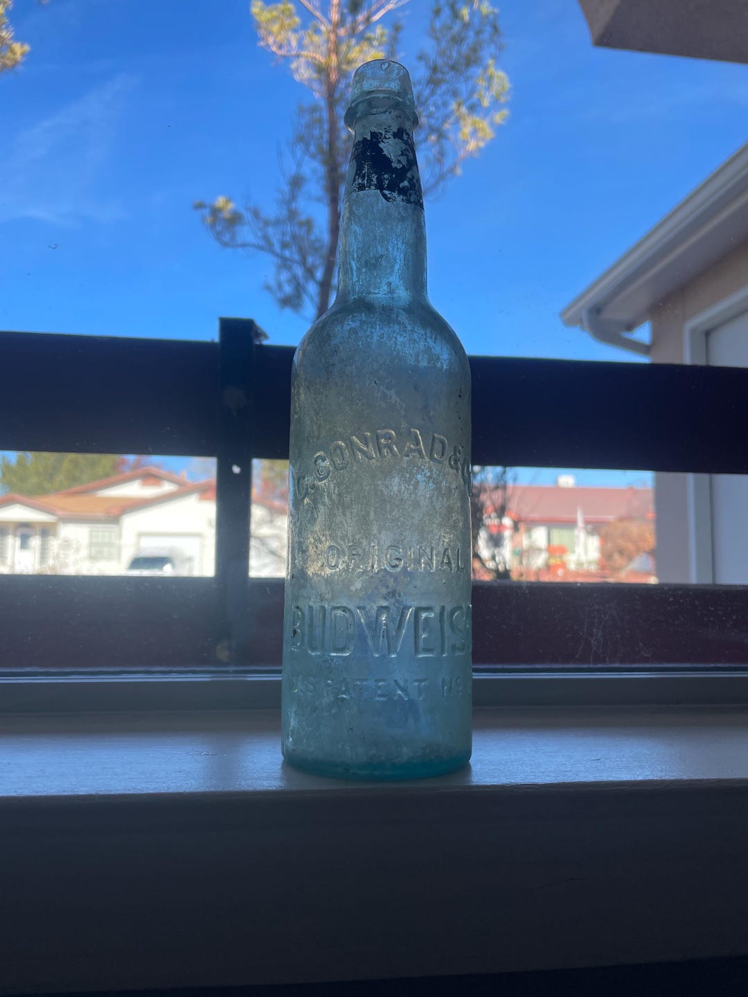 Antique C. Conrad & Co's Original Budweiser Blue-ing Pint Bottle - Etsy