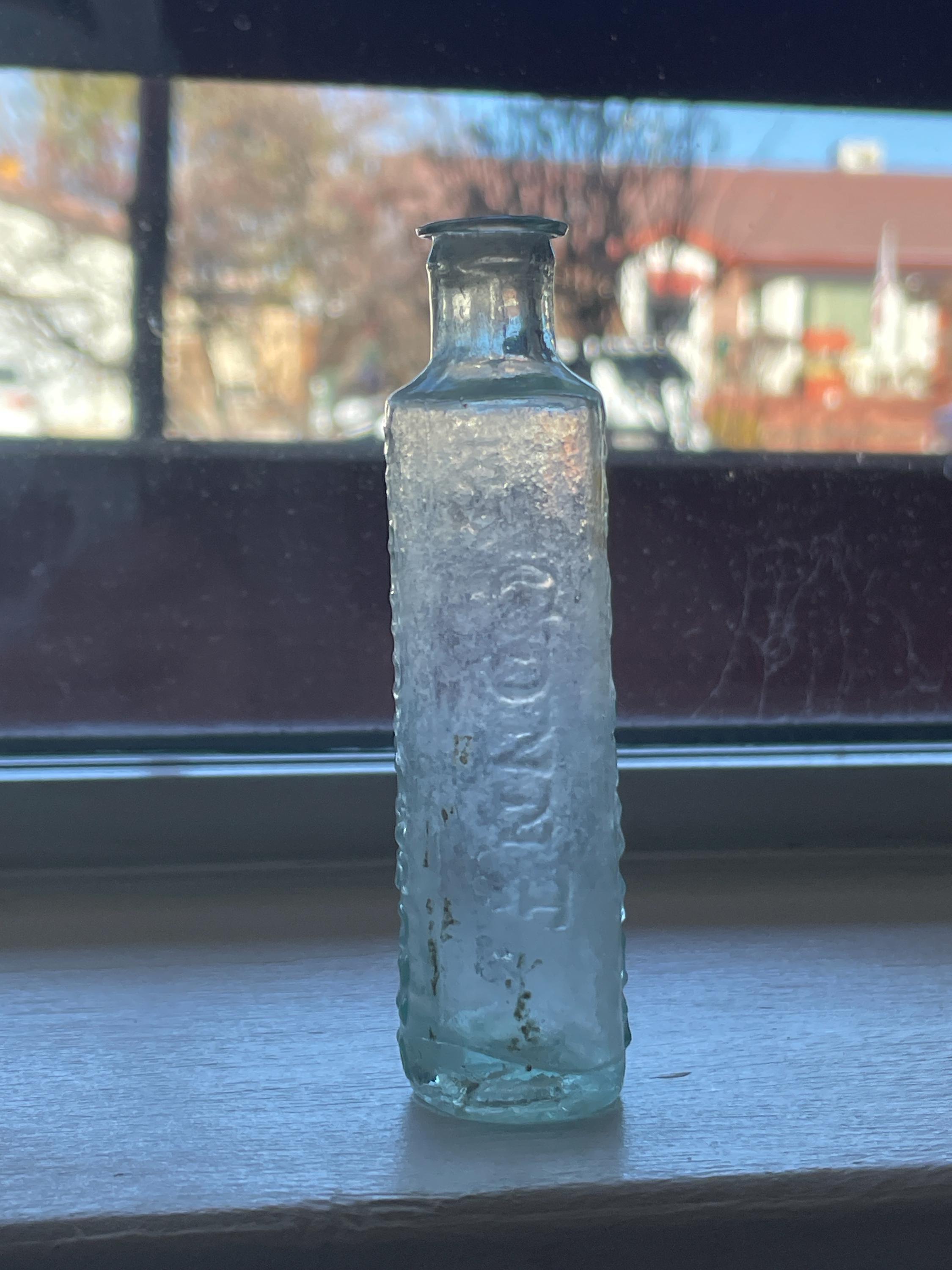 Antique 1840-50s Dr. Thompson’s “eye Water” Mini Aqua Glass Bottle From ...