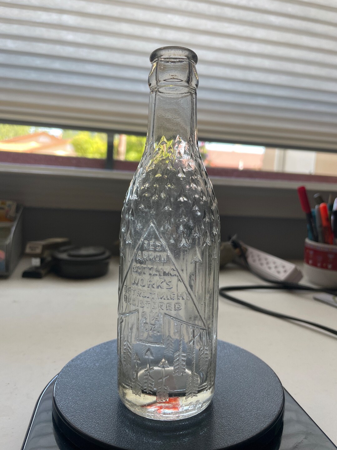 1940's-50s Hemingray Vintage Red Arrow Bottling Works Detroit 8 Fl Oz ...