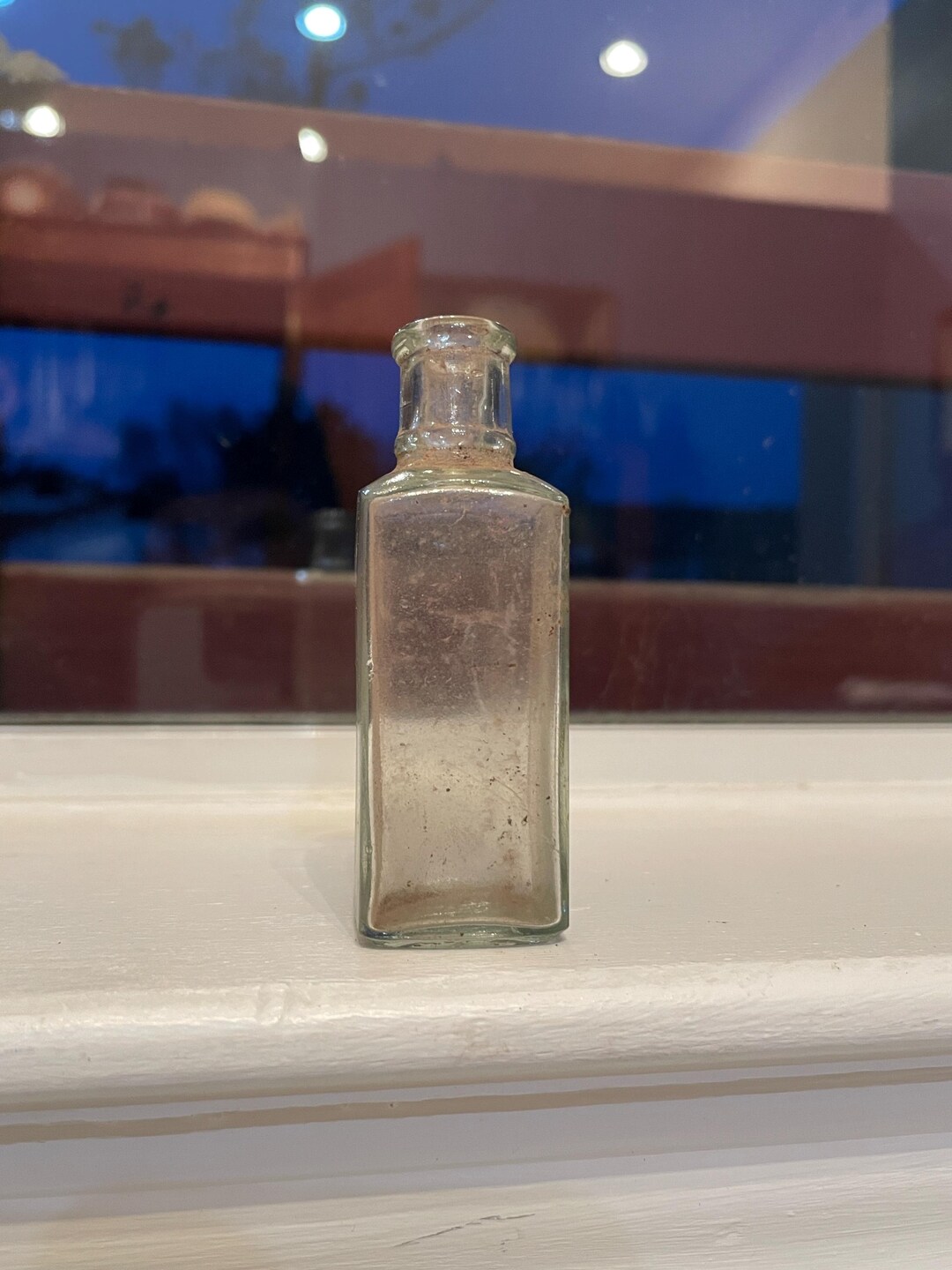 Antique Clear Square Miniature Apothecary/medicine Bottle - Etsy