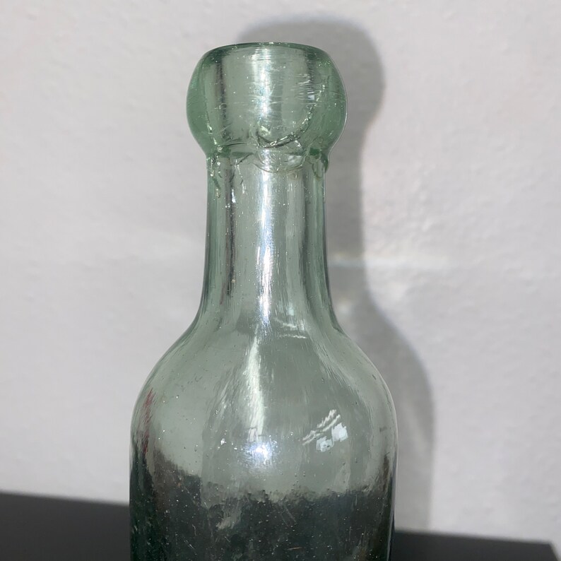 1875-1920 Blob Top Round Bottom Antique Soda/mineral Water Bottle With ...