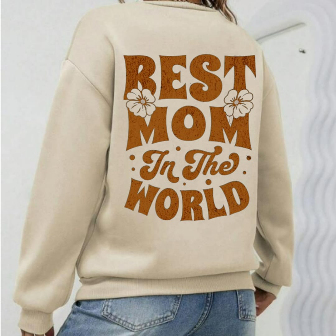 Best Mom in the World Png File, DTF Png, Digital Design, Mother's Day ...