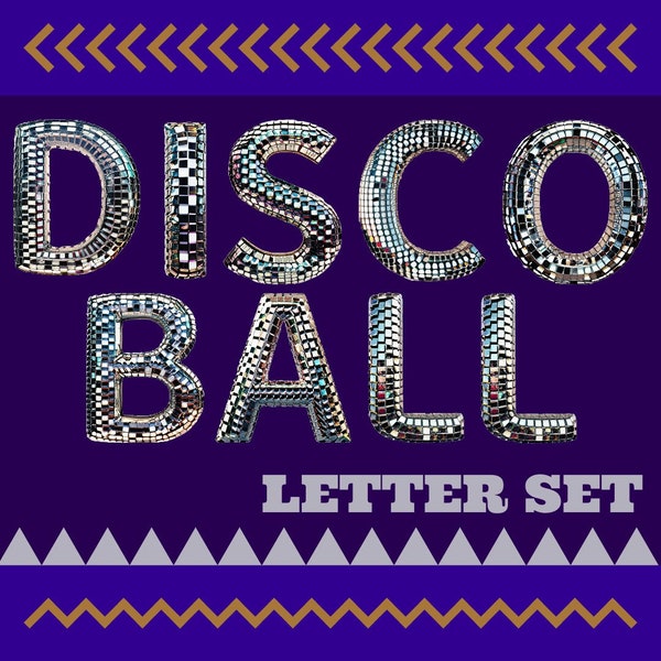 Disco Ball Letter - Etsy
