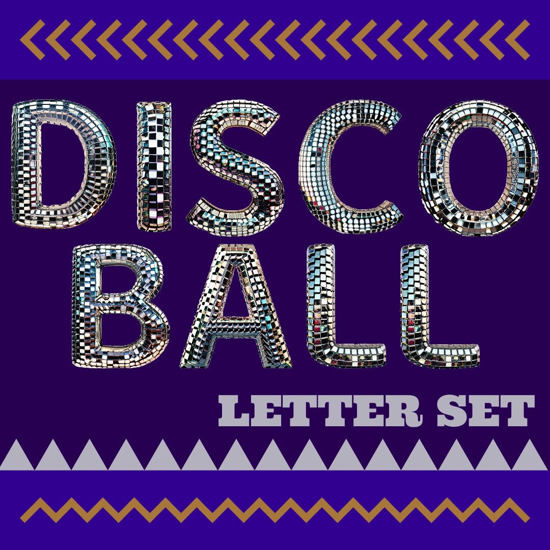 Printable Disco Ball Party Letter Set - Etsy