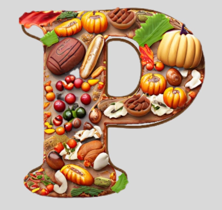 Thanksgiving Feast Letter Set - Etsy