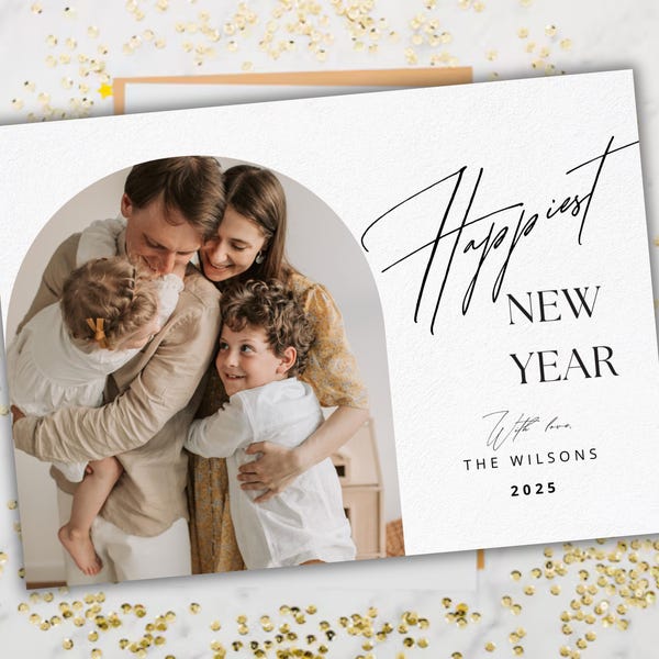 New Year Cards - Etsy