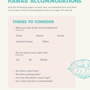 Hawaii Travel Journal: Step-by-step Hawaii Vacation Planner - Etsy