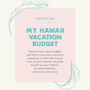 Hawaii Travel Journal: Step-by-step Hawaii Vacation Planner - Etsy