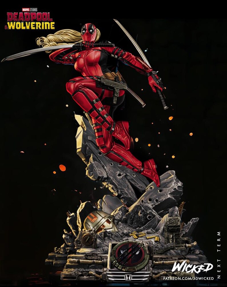 1/6 Lady Deadpool Model Kit 3d Resin Printed PREORDER Available Mid ...
